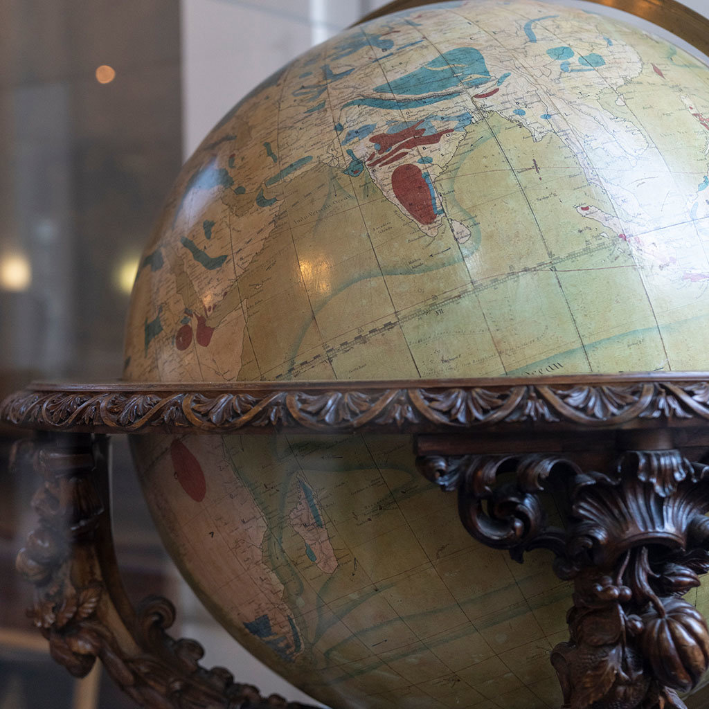 Johnston geological and physical globe - RGS