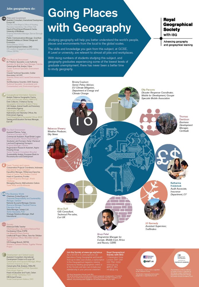 Going Places with Geography brochure and poster - RGS